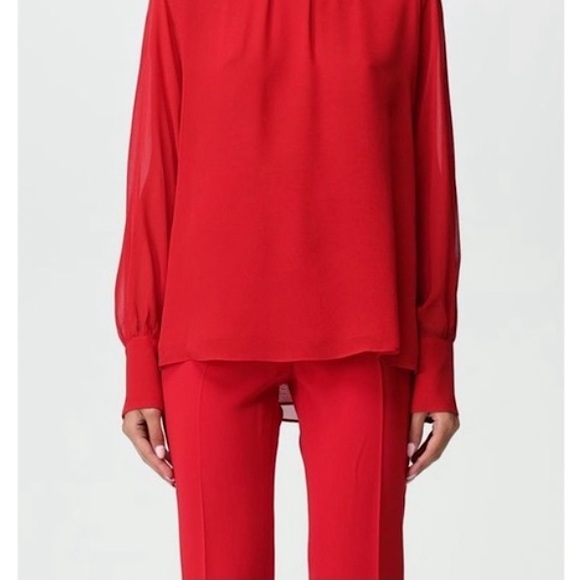 MaxMara | Pants & Jumpsuits | Maxmara Studio Red Pants Us 4 It 38 | Poshmark